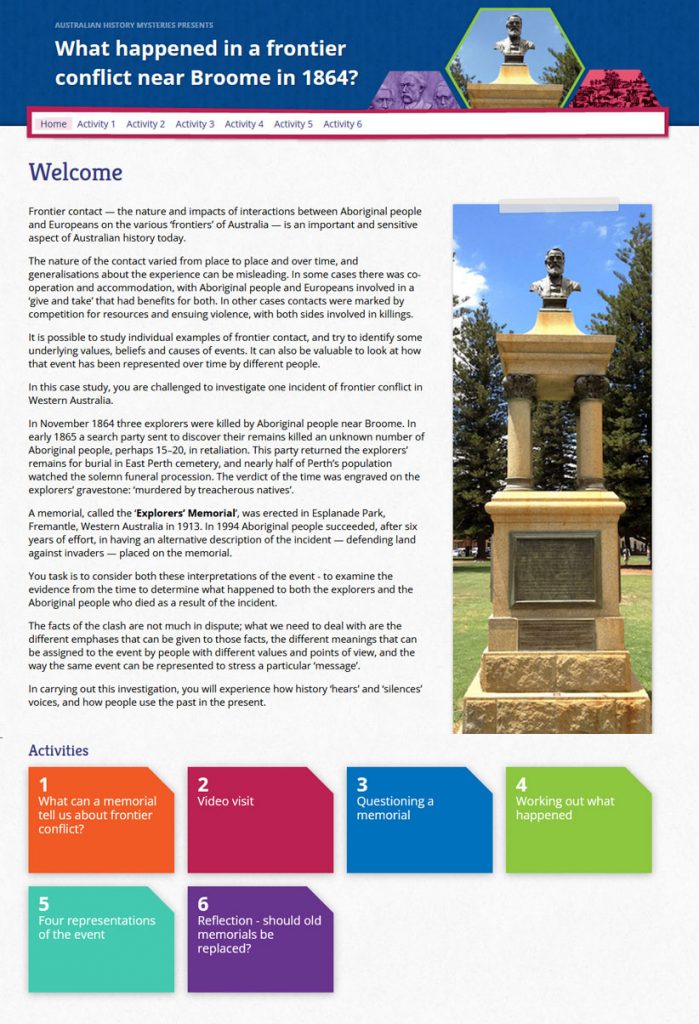 What happened in a frontier conflict near Broome in 1864? - Australian ...