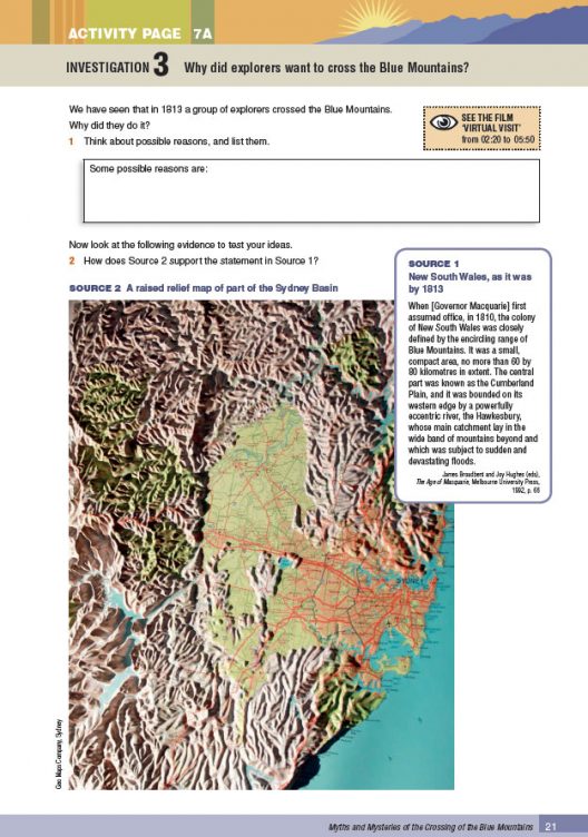 Myths and Mysteries of the Crossing of the Blue Mountains - Year 9 ...